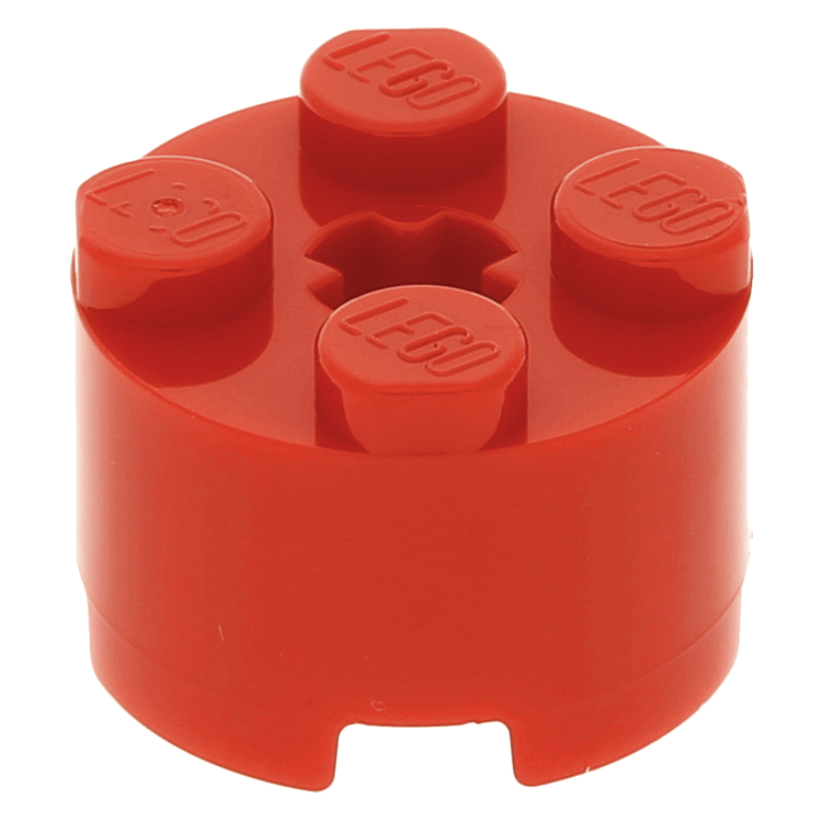 LEGO Einzelteil 3941 - Red Brick, Round 2 x 2 bei BrickScout