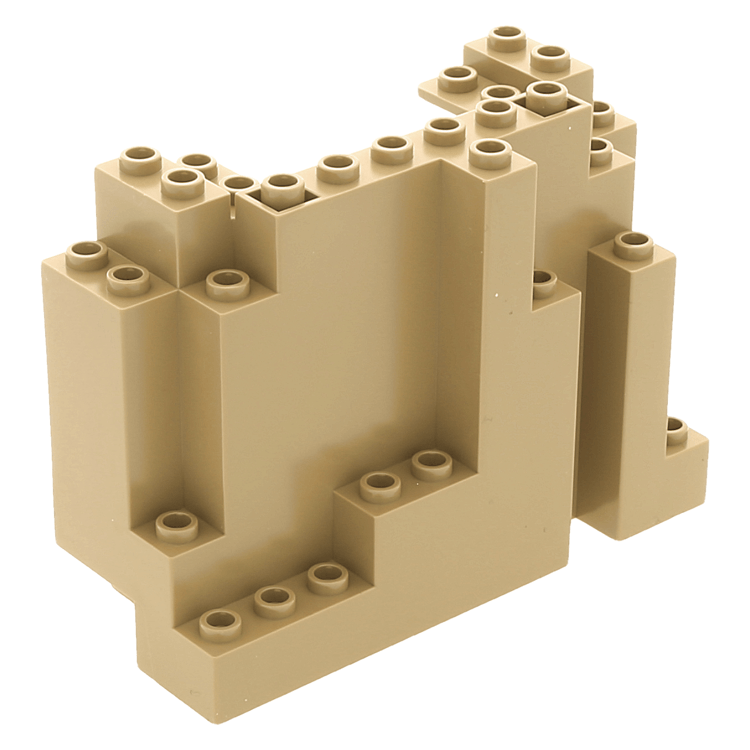 LEGO Einzelteil 6082 - Dark Tan Rock Panel Rectangular (BURP) bei ...