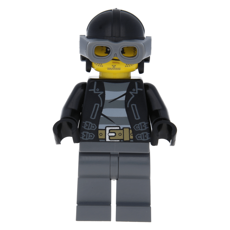 LEGO Minifigur cty0456 - Police - City Bandit Male with Black Stubble ...
