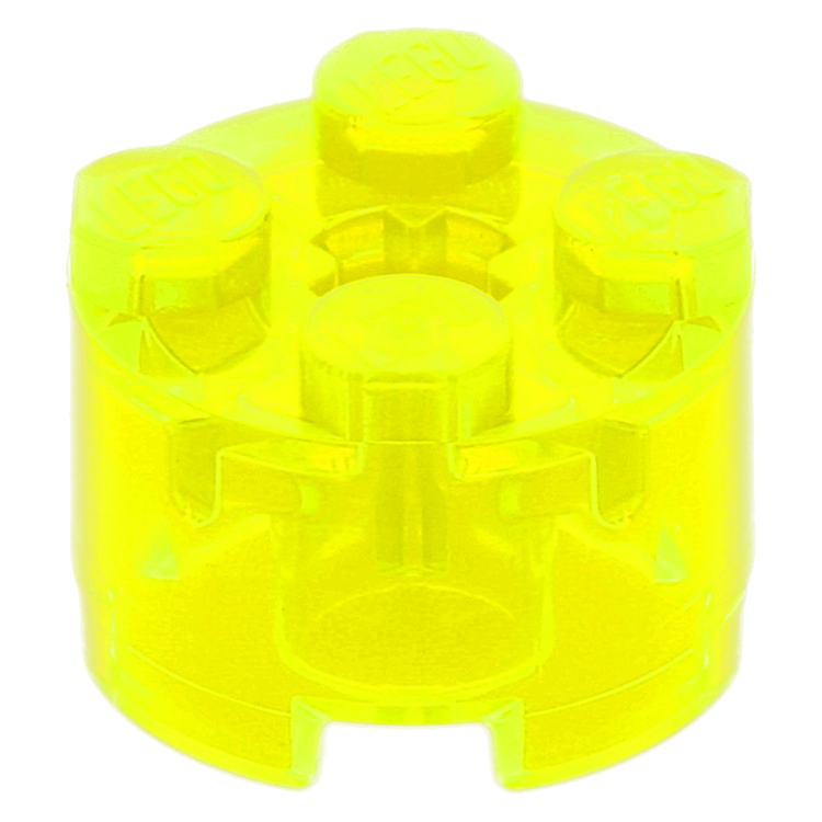 LEGO Einzelteil 3941 - Trans-Neon Green Brick, Round 2 x 2 bei BrickScout