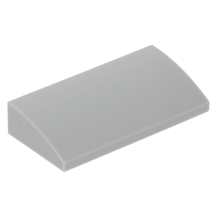LEGO part 88930 - Light Bluish Gray Slope, Curved 2 x 4 x 2/3 No Studs ...