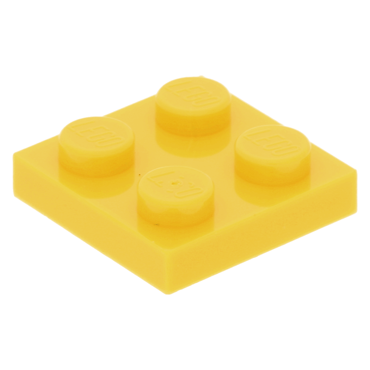 LEGO Einzelteil 3022 - Yellow Plate 2 x 2 bei BrickScout