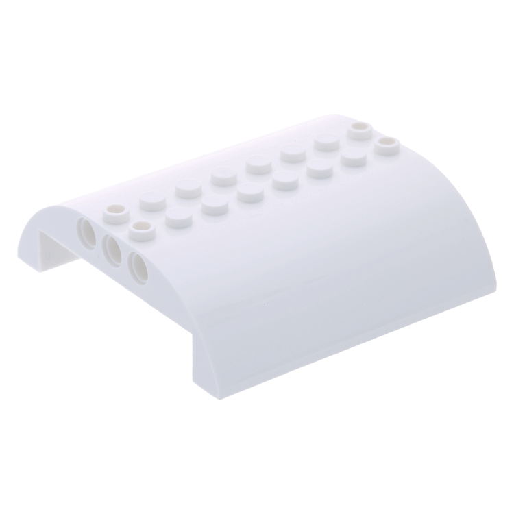 LEGO Einzelteil 54095 - White Slope, Curved 8 x 8 x 2 Double bei BrickScout