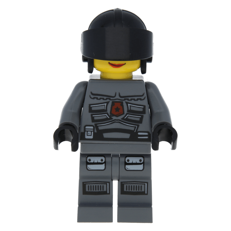 LEGO minifigure sp107 - Space Police 3 Officer 9 - Female at BrickScout