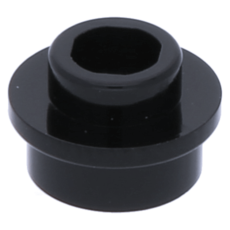 LEGO Einzelteil 85861 - Black Plate, Round 1 x 1 with Open Stud bei ...