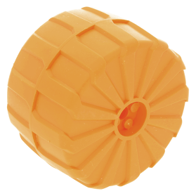 LEGO Einzelteil 2573 - Orange Wheel Hard Plastic Giant (71mm D. x 47mm ...