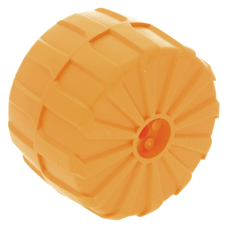 LEGO Einzelteil 2573 - Orange Wheel Hard Plastic Giant (71mm D. x 47mm ...