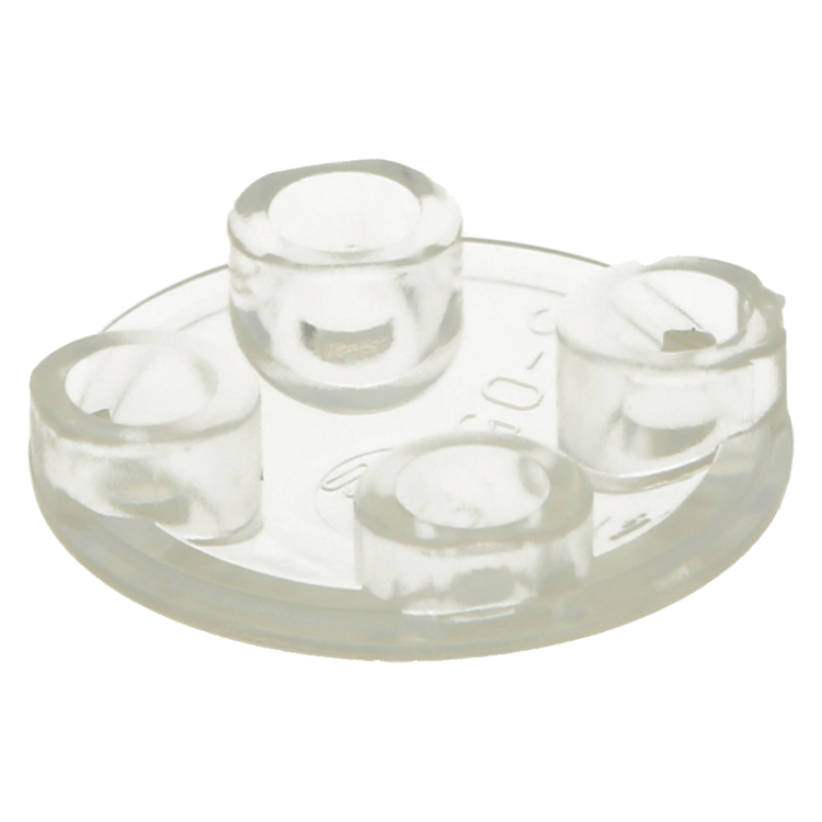 LEGO Einzelteil 2654 - Trans-Clear Plate, Round 2 x 2 with Rounded ...