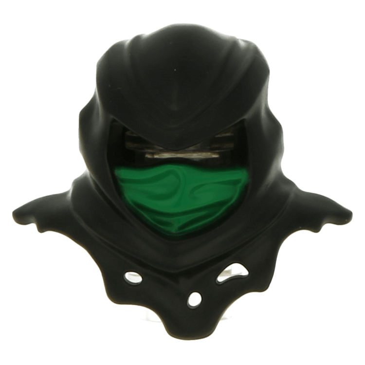 LEGO Einzelteil 20565pb01 - Black Minifig, Headgear Ninjago Wrap with ...