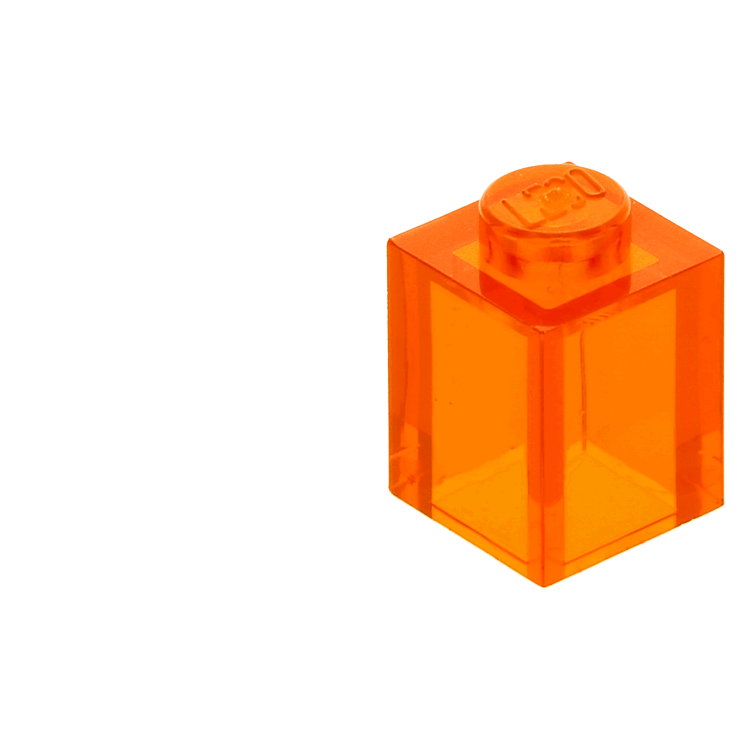 LEGO Einzelteil 3005 - Trans-Orange Brick 1 x 1 bei BrickScout