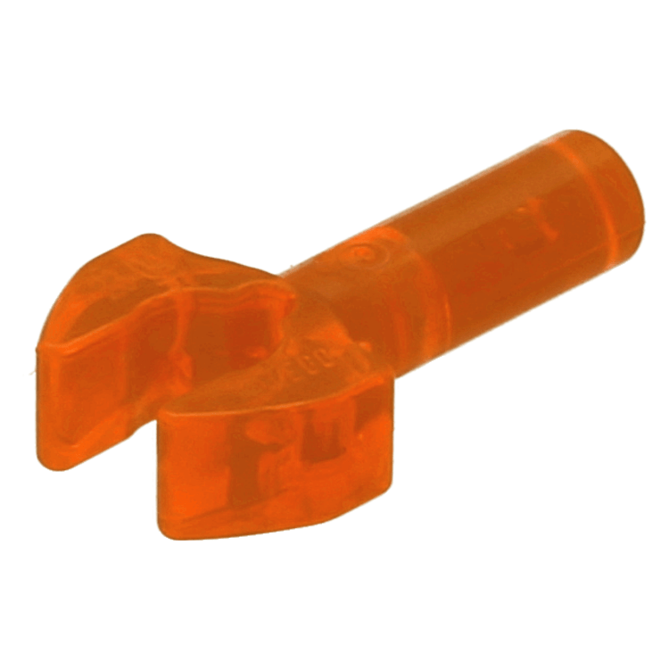 LEGO part 48729b - Trans-Neon Orange Bar 1L with Clip Mechanical Claw ...