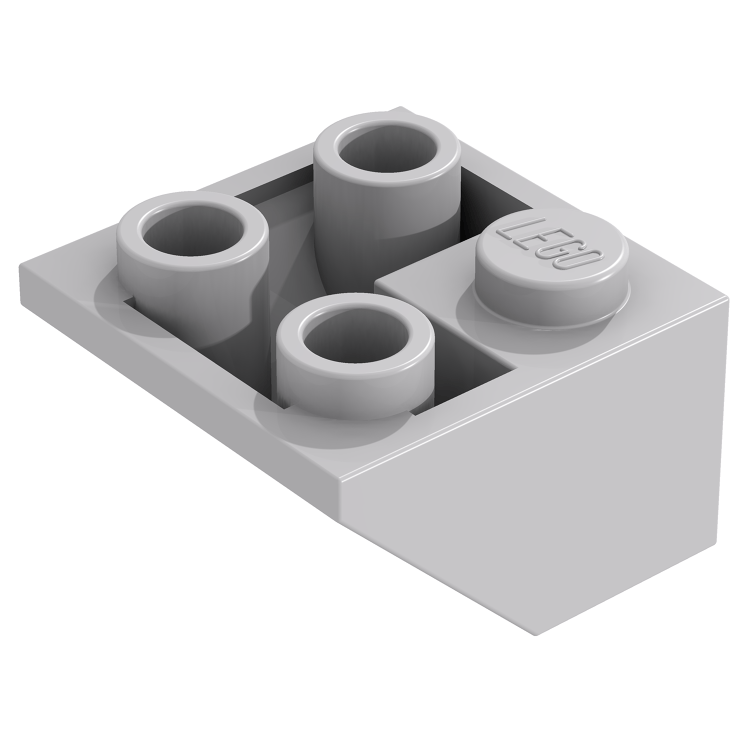 LEGO Einzelteil 3676 - Light Bluish Gray Slope, Inverted 45 2 x 2 Double Convex bei BrickScout