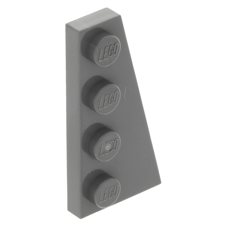 LEGO Einzelteil 41769 - Dark Bluish Gray Wedge, Plate 4 x 2 Right bei ...