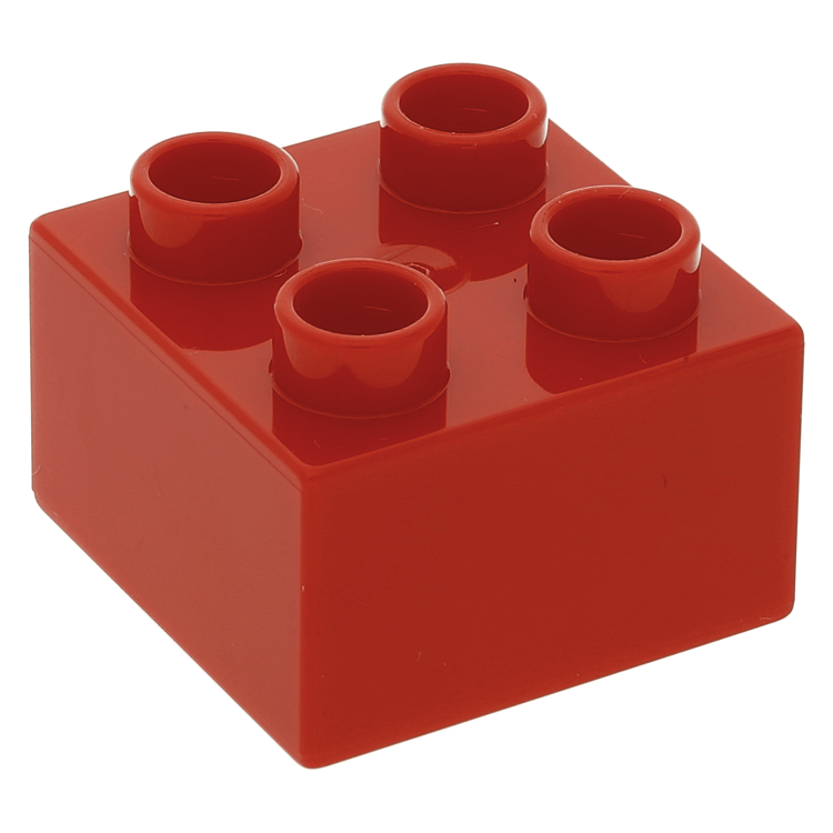 LEGO Einzelteil 3437 - Red Duplo, Brick 2 x 2 bei BrickScout