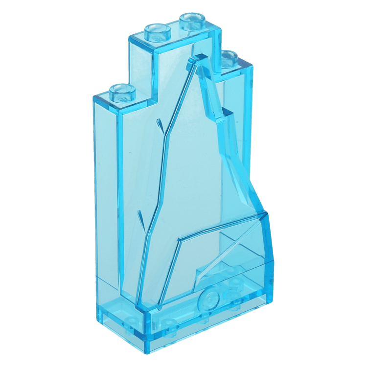 LEGO Einzelteil 47847 - Trans-Light Blue Rock Panel 2 x 4 x 6 bei ...