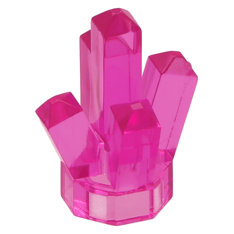 LEGO Einzelteil 52 - Trans-Dark Pink Rock 1 x 1 Crystal 5 Point bei ...