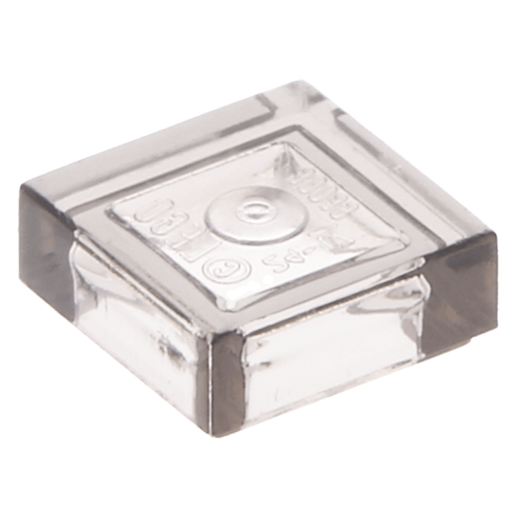 LEGO Einzelteil 3070b - Trans-Black Tile 1 x 1 with Groove bei BrickScout