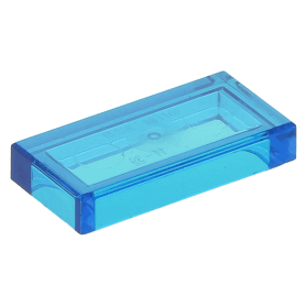 LEGO Einzelteil 3069b - Trans-Dark Blue Tile 1 x 2 with Groove bei ...