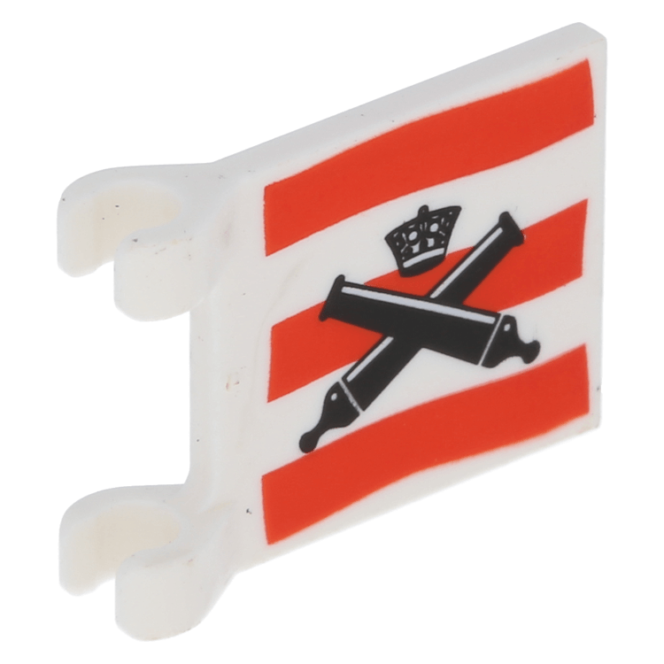 LEGO Einzelteil 2335pb003 - White Flag 2 x 2 Square with Crossed ...