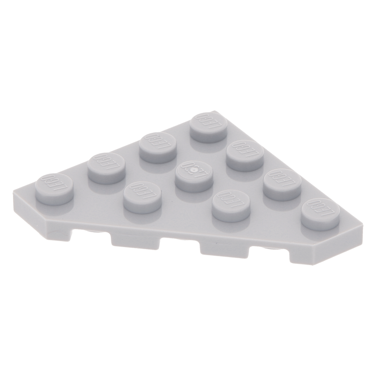 LEGO Einzelteil 30503 - Light Bluish Gray Wedge, Plate 4 x 4 Cut Corner ...