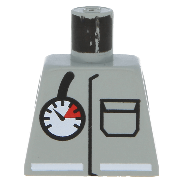 LEGO part 973p29 - Light Gray Torso Fire Air Gauge and Pocket Pattern ...
