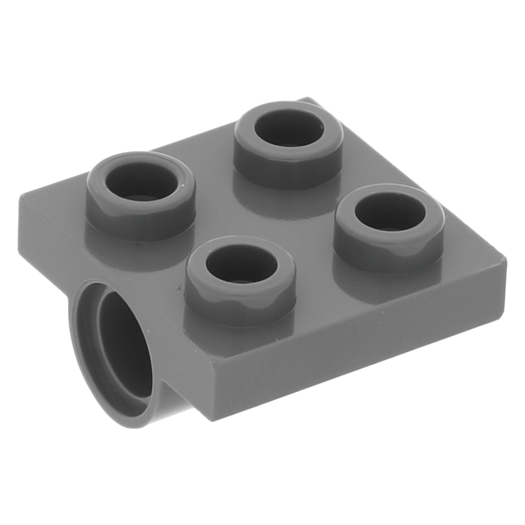 LEGO Einzelteil 2444 - Dark Bluish Gray Plate, Modified 2 x 2 with Pin ...