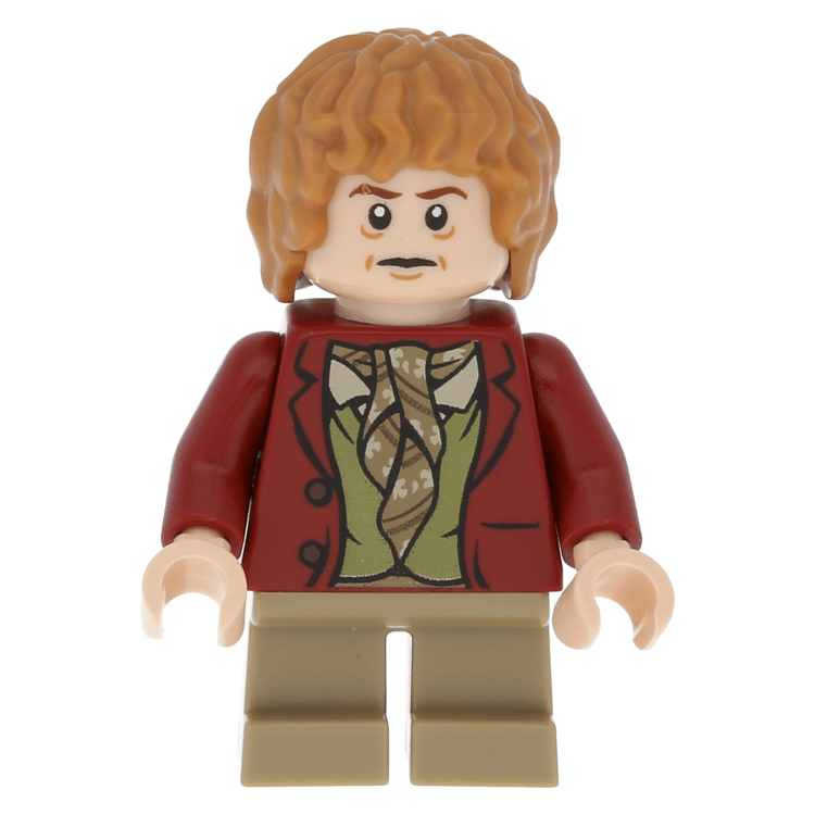 LEGO minifigure lor030 - Bilbo Baggins - Dark Red Coat at BrickScout