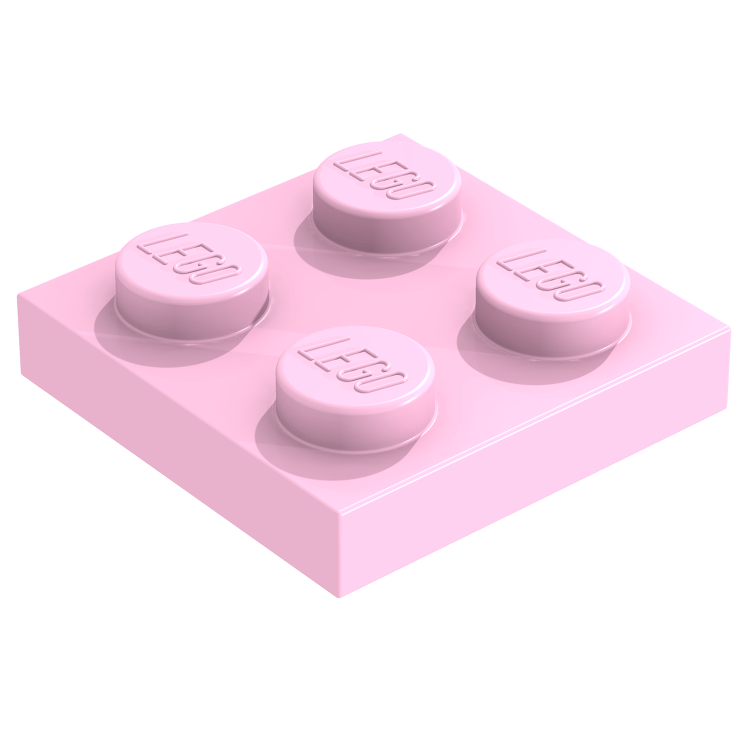 LEGO Einzelteil 3022 - Bright Pink Plate 2 x 2 bei BrickScout