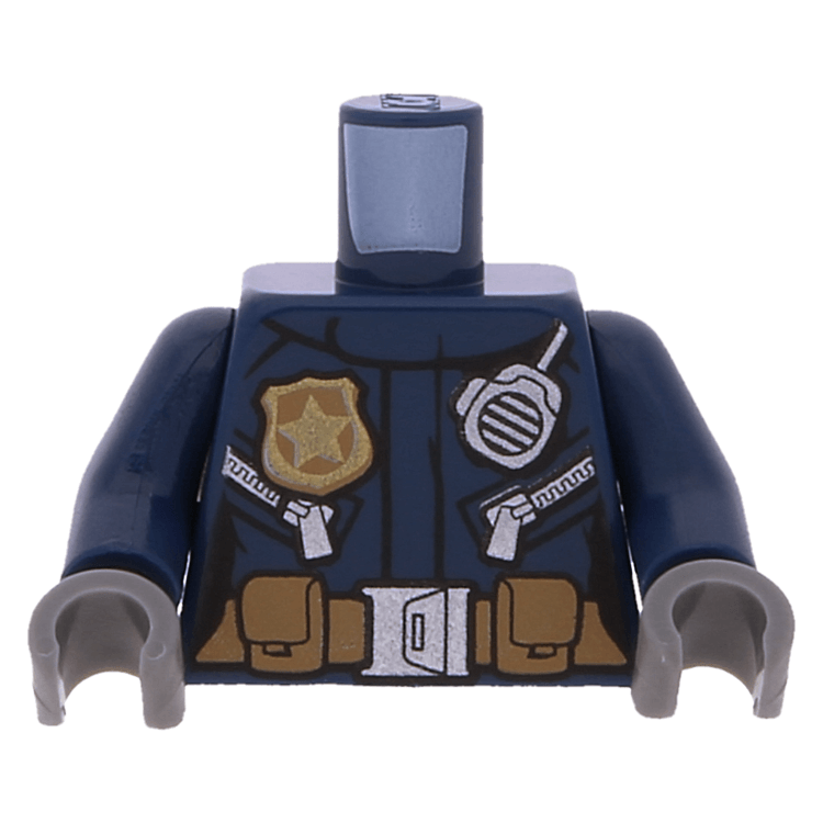 LEGO Einzelteil 973pb2606c01 - Dark Blue Torso Police Female Jacket ...