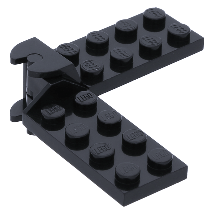 LEGO Einzelteil 3640c01 - Black Hinge Plate 2 x 4 with Articulated ...