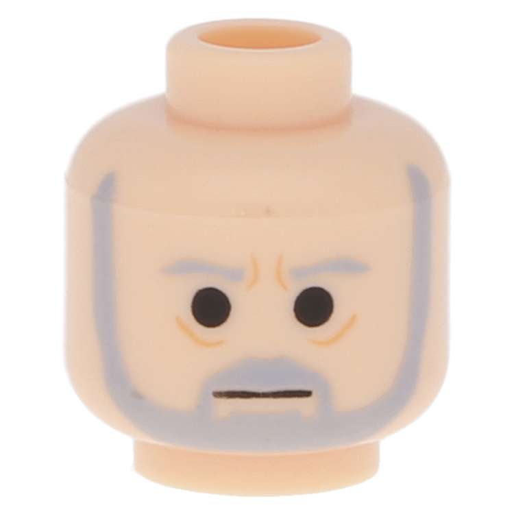 LEGO part 3626bpb0263 - Light Flesh Minifig, Head Beard with SW Gray ...